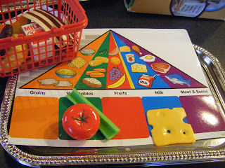 ABC's of Jess's house: Food Pyramid and learning Trays
