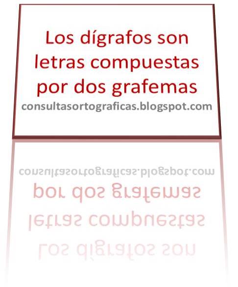 Consultas Ortográficas : Los Dígrafos