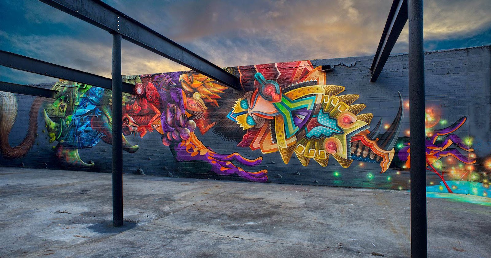 Curiot and Nosego collaborate on a new mural in Baton-Rouge, Louisiana ...