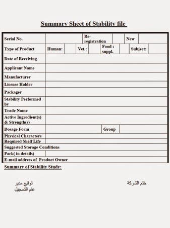 Stability Summary Sheet - Drugs Pipeline