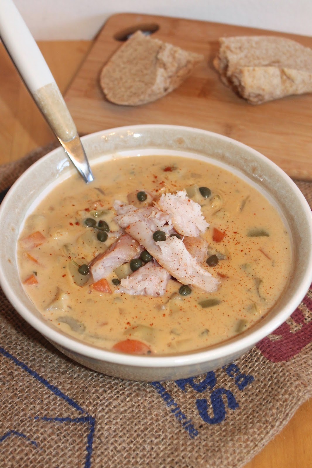 Savory Moments: Smoked white fish chowder