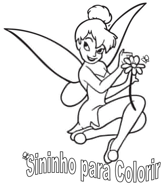 Coisinhas para Crianças: Desenhos da Sininho para Colorir