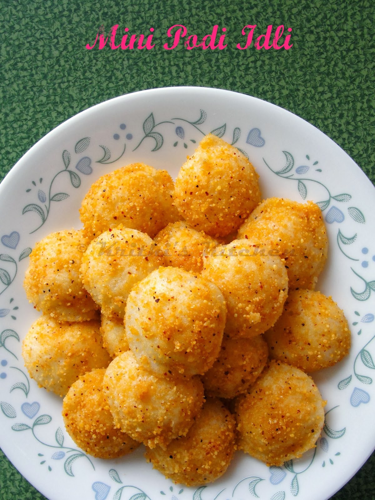 Krithi's Kitchen: Podi Idli | South Indian Breakfast Recipes