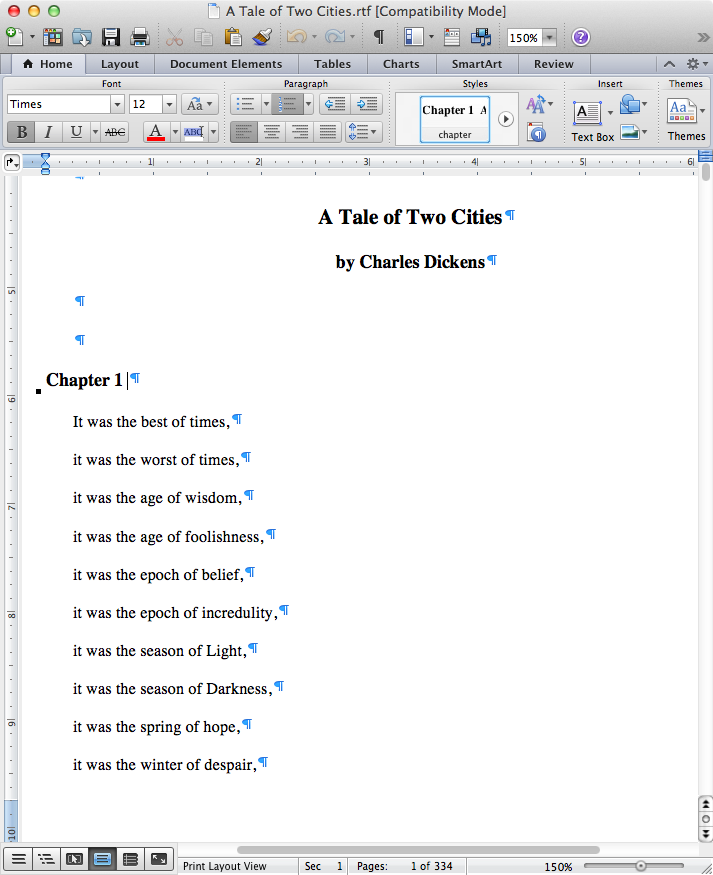 SleuthSayers: Professional Tips– Microsoft Word Chapters