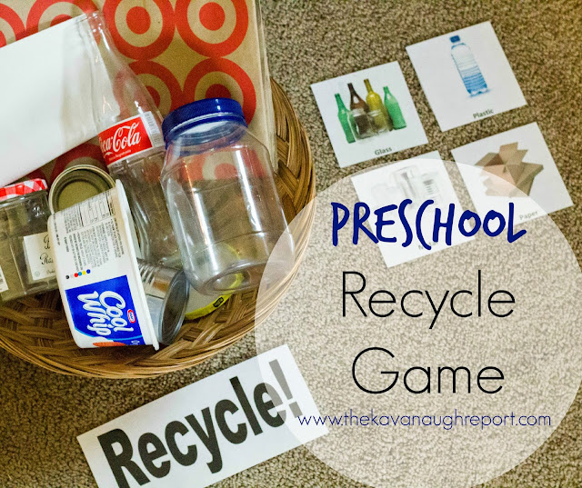 Montessori Inspired Preschool Recycle Game