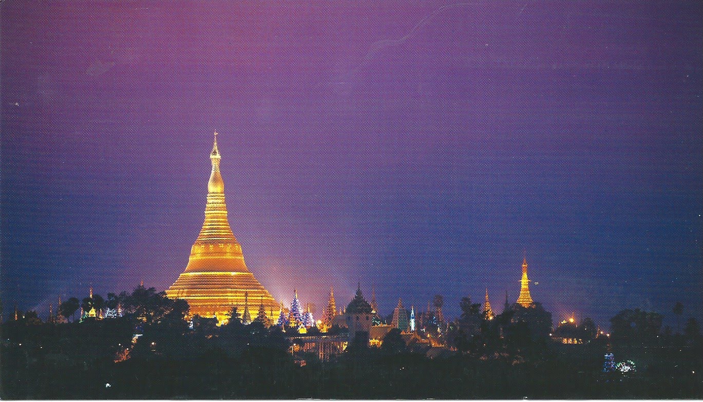 MY POSTCARD-PAGE: MYANMAR ~ Shwedagon Pagoda - Yangon