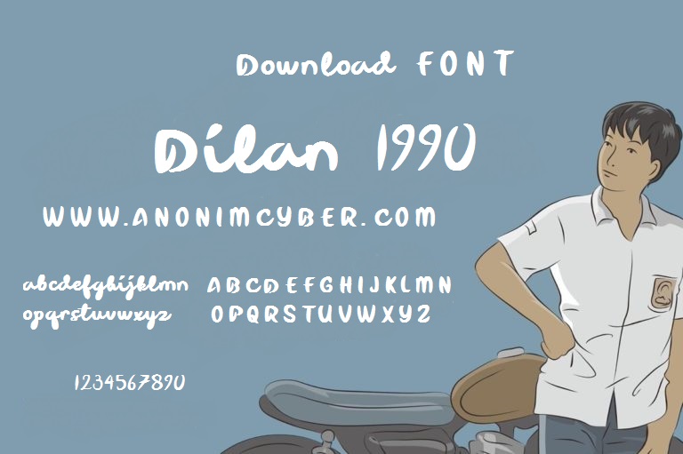 Inilah Font atau Gaya Huruf Asli Dilan 1990 | Download Font - Duniaroot