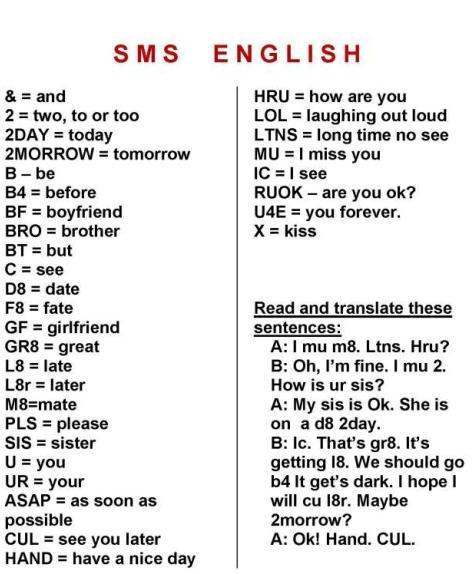 Miss Moreno English SMS short Message Service miss-moreno-english-sms-short-message-service