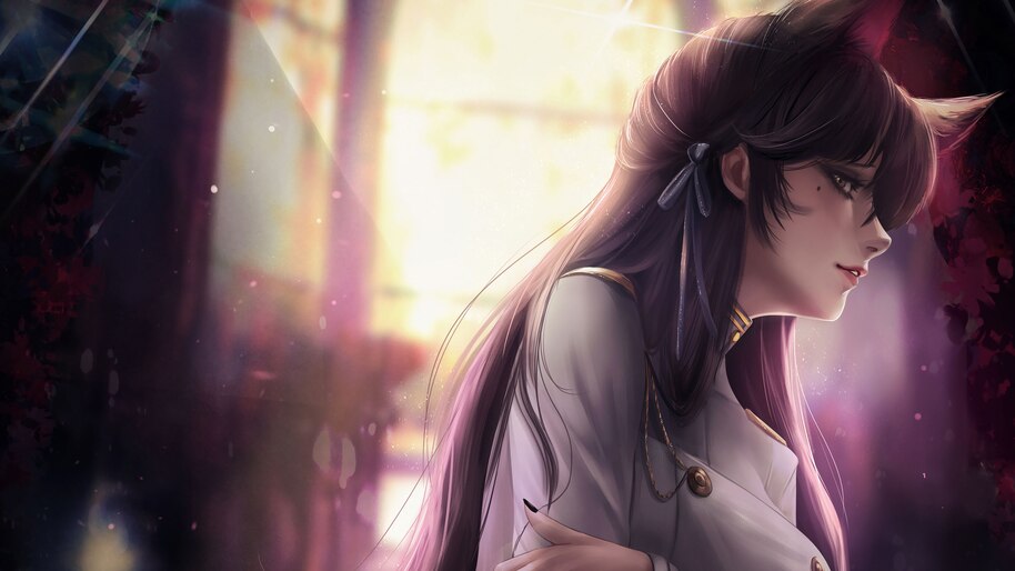 Azur Lane, Atago, Anime Girl, 4K, #4.1733 Wallpaper PC Desktop