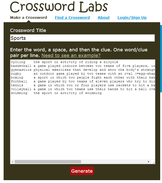 How to use Crossword Labs (tutorial)