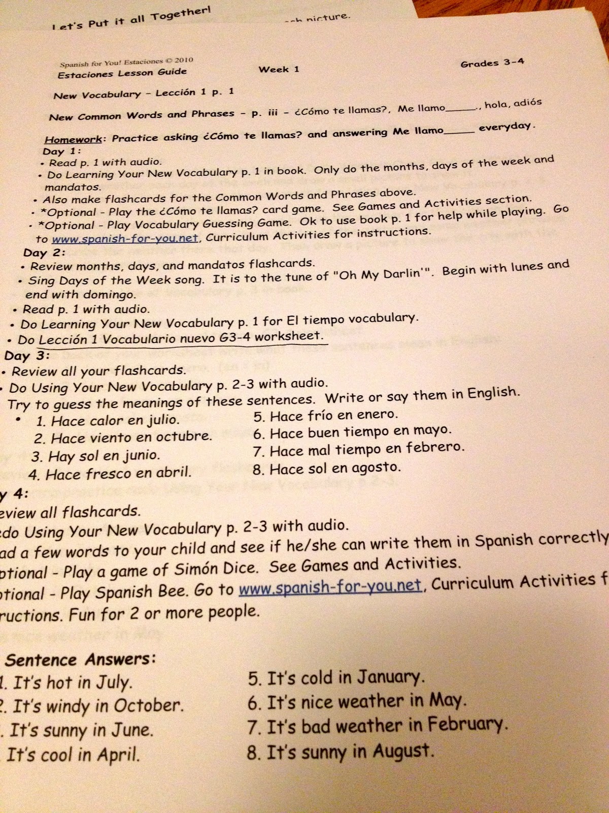 Filled with Crazy: Product Review: Spanish for You! Language Curriculum