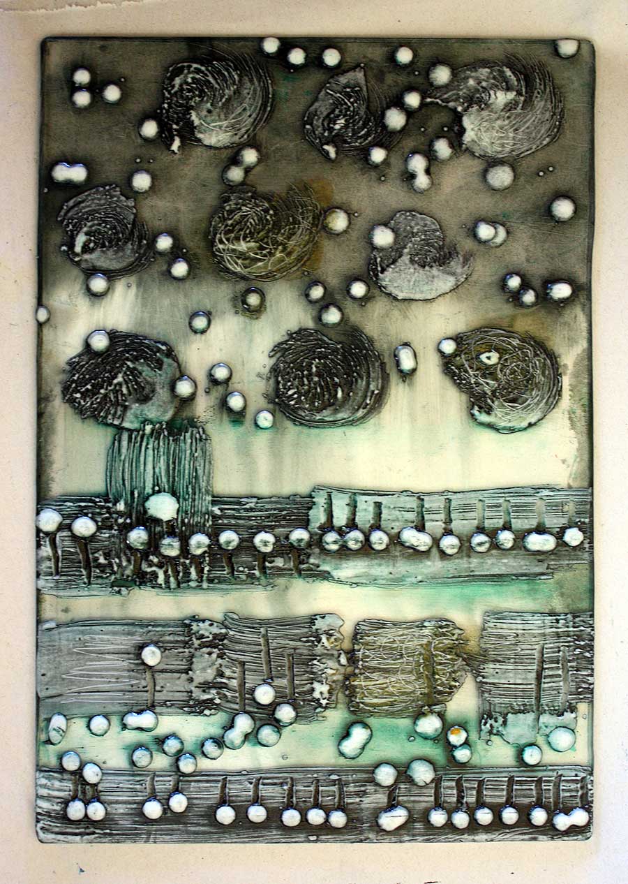 Judy Wise: Collographs with Akua Inks
