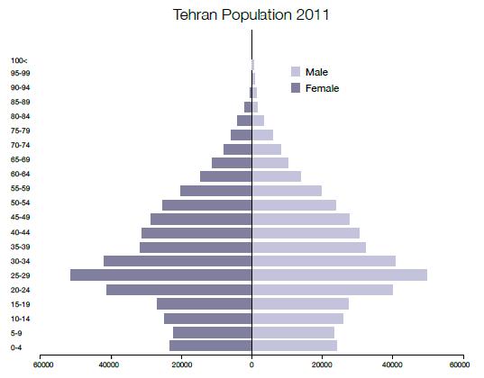 Discover Tehran: Chapter 2: Population development, Age pyramid and Sex ...