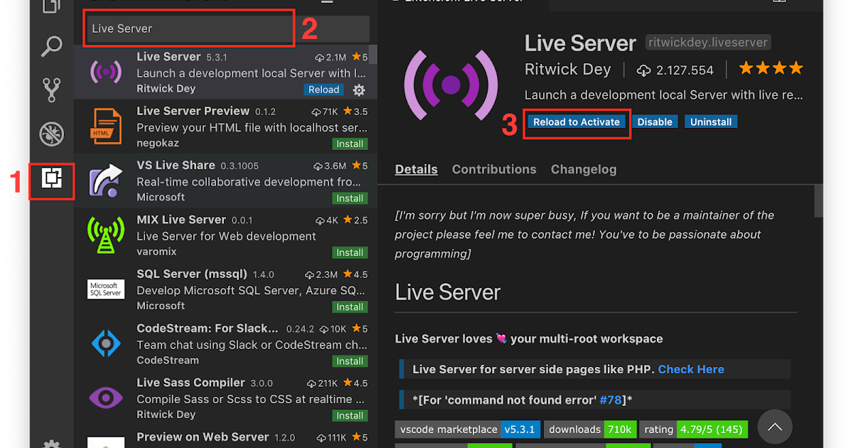 Setting up a simple Static Web Project with Visual Studio Code