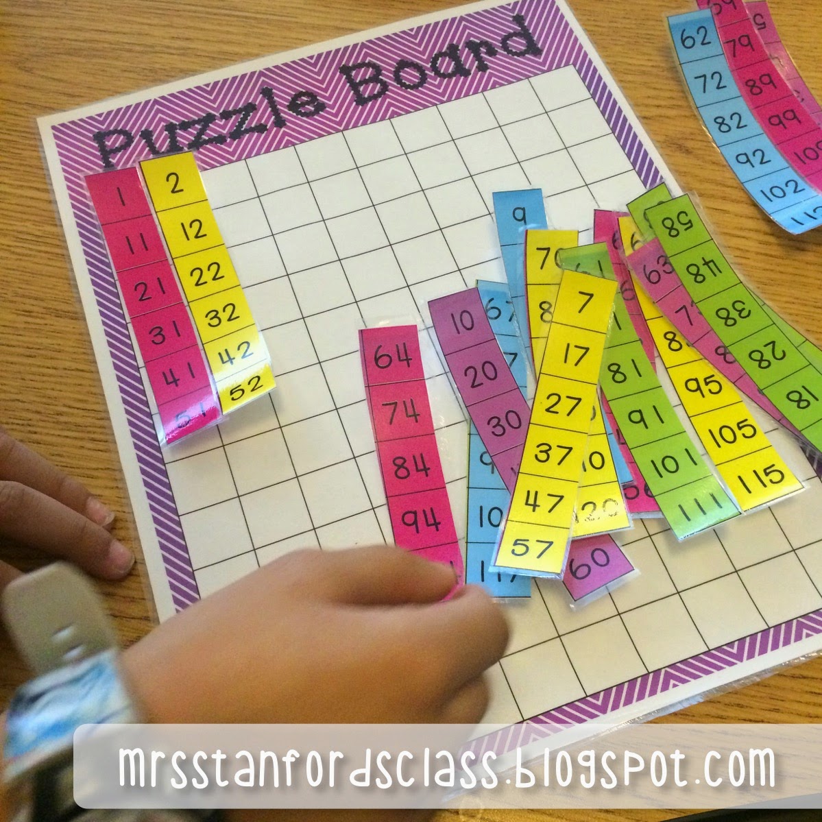 120's Chart Puzzles | Mrs. Stanford's Class