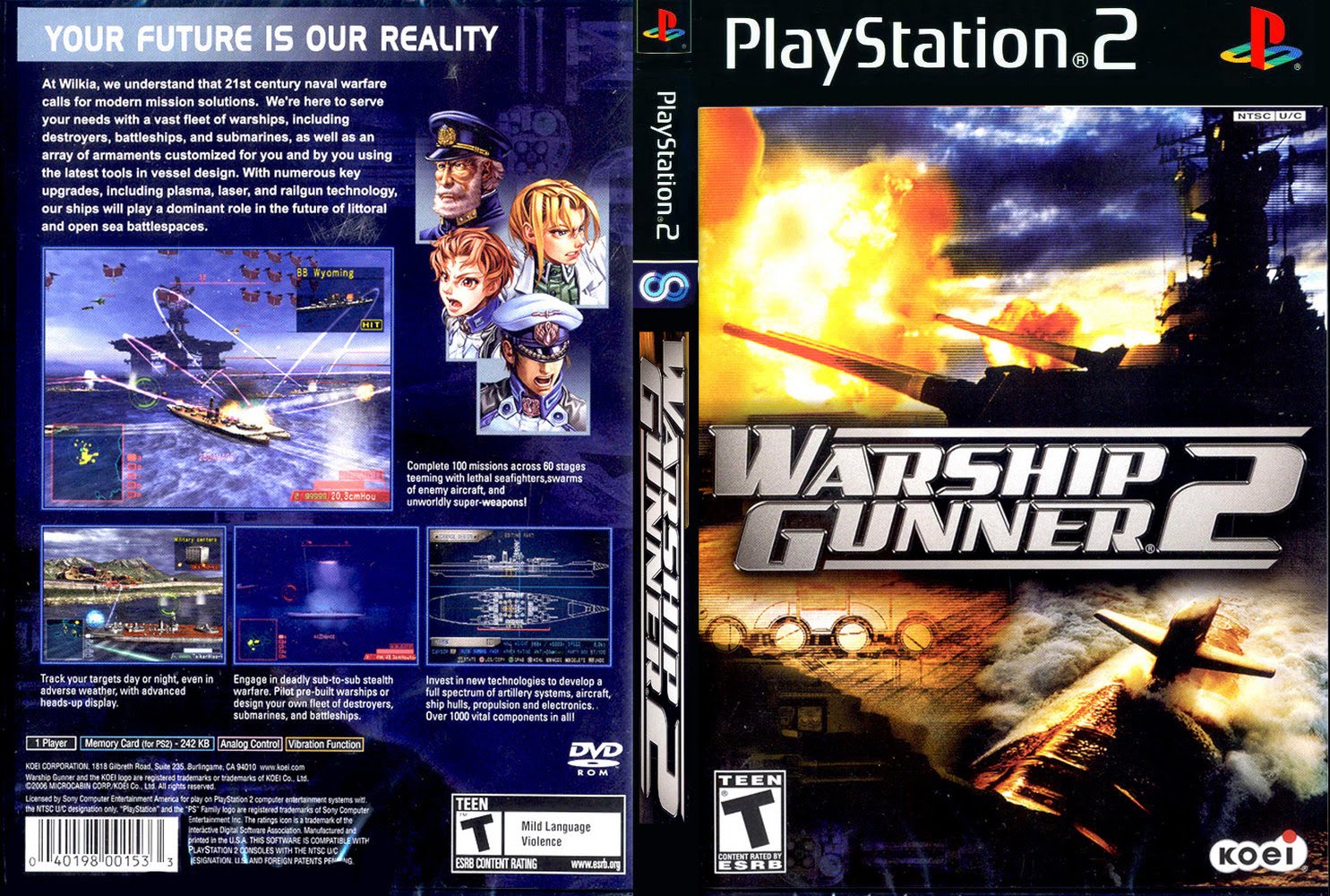 JC VIDEO PS2: WARSHIP GUNNER 2