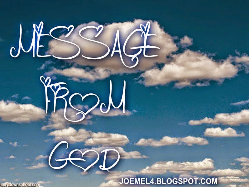 MESSAGE FROM GOD