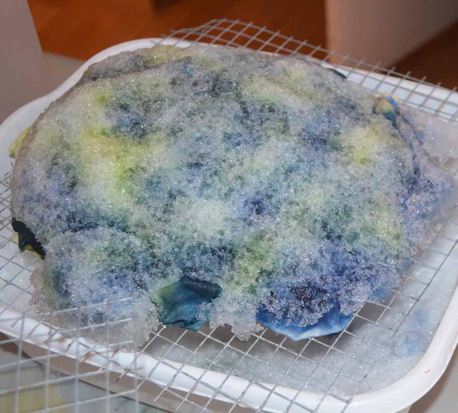 sew sew art: Snow dyeing