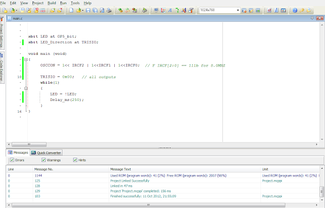 Electronix World - By Asim Khan: Experiment with an 8 pin PIC12F683 ...