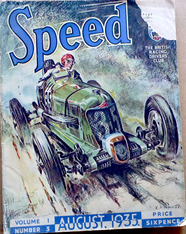Deadly Curves: Speed Magazine cover , UK, 1935