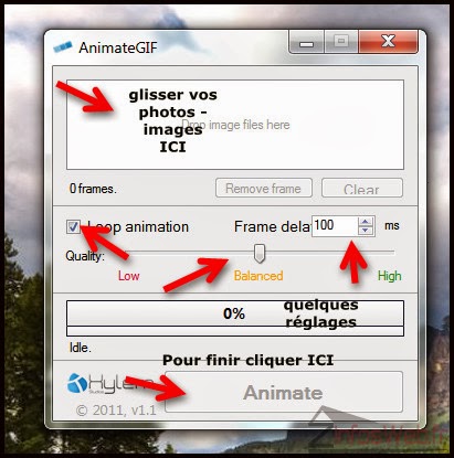 Créer des animations GIF gratuitement avec AnimateGif - ZinfosWeb