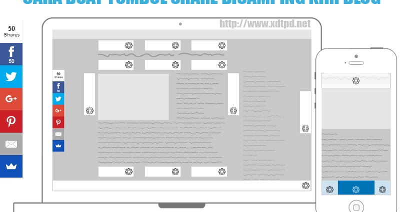 Cara Pasang Tombol Share Button di Samping Blog - Lowongan Kerja