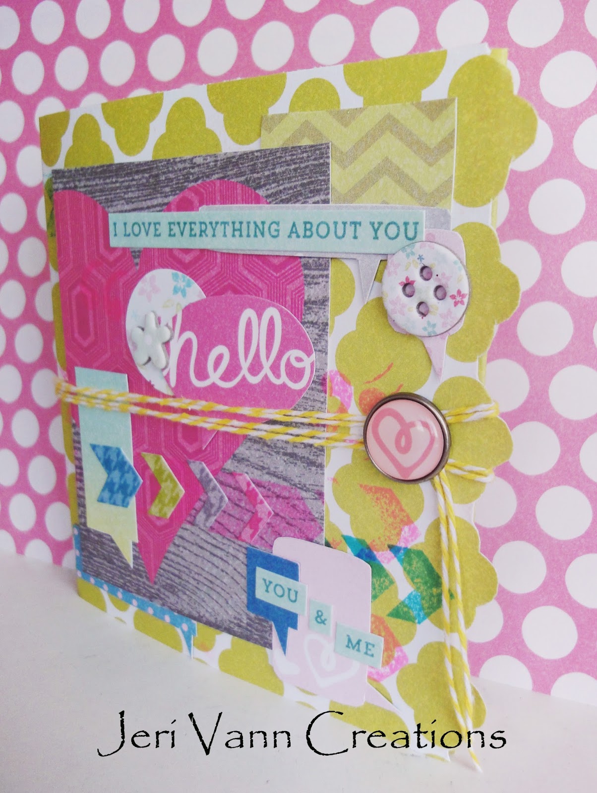 FotoBella: Happy Hello Card Tutorial