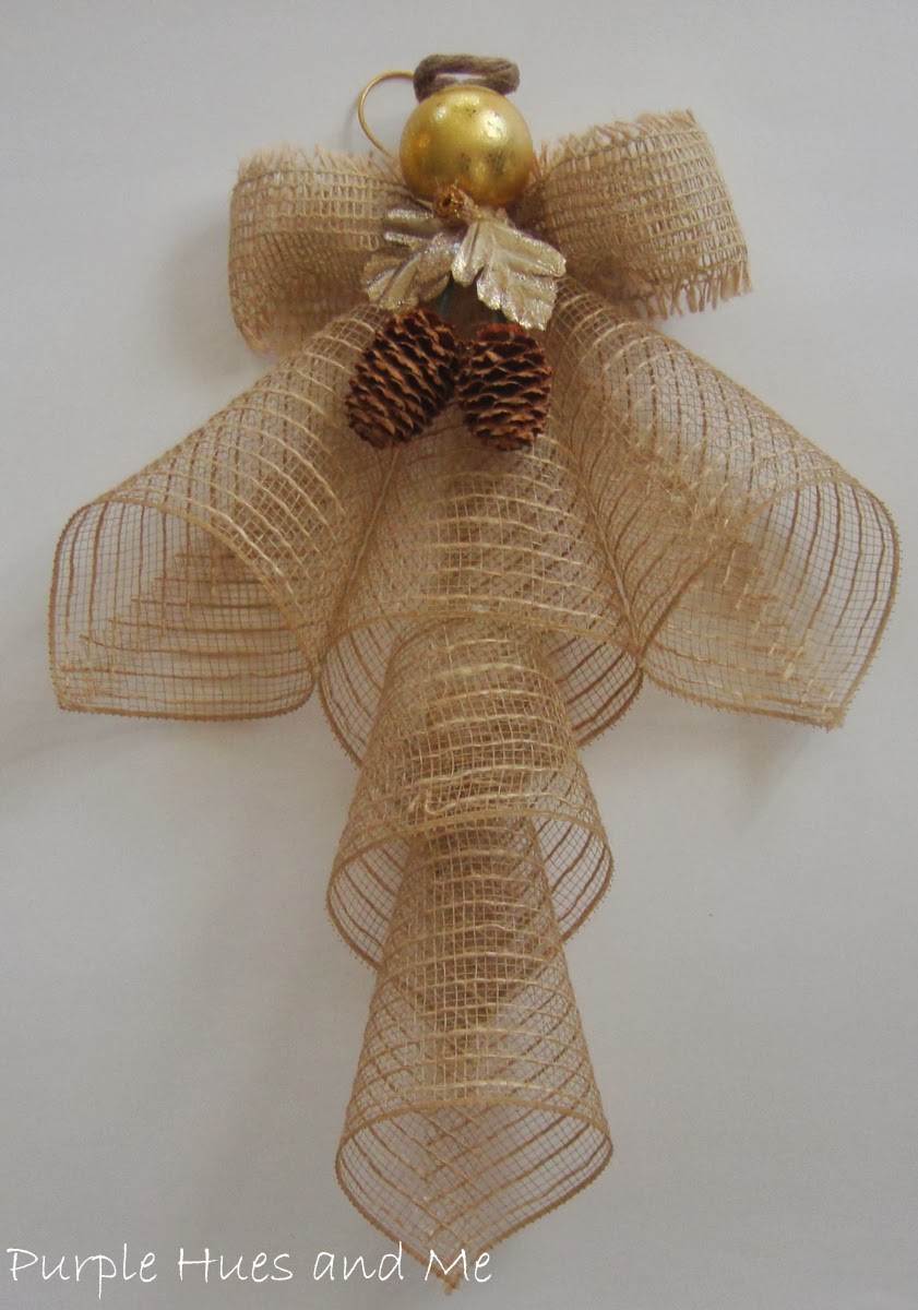 Purple Hues and Me: Mesh Ribbon Angels