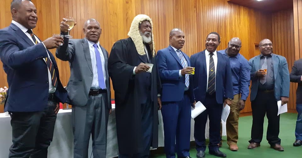 Newly elect Menyamya Open MP Philip formally sworn-in at Parliament ...