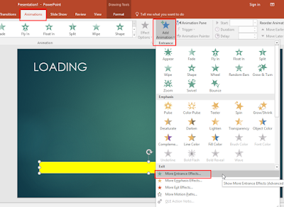 Cara membuat efek Loading pada powerpoint - Biologizone