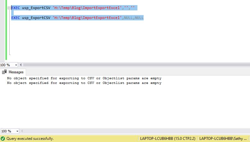 All about SQLServer: SQL Server export adhoc SQL or table to CSV file