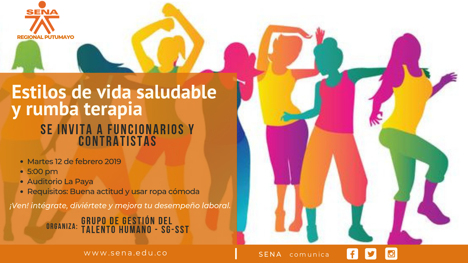 Centro Agroforestal y Acuícola Arapaima: Jornada rumba terapia para ...