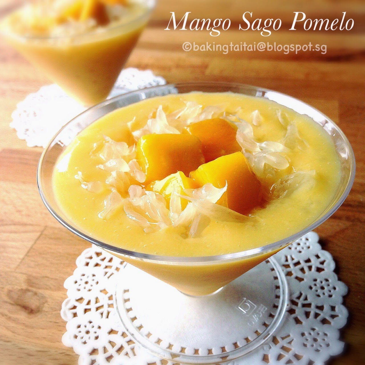 Baking Taitai 烘焙太太: Homemade Mango Sago Pomelo 自制杨枝甘露（中英食谱）