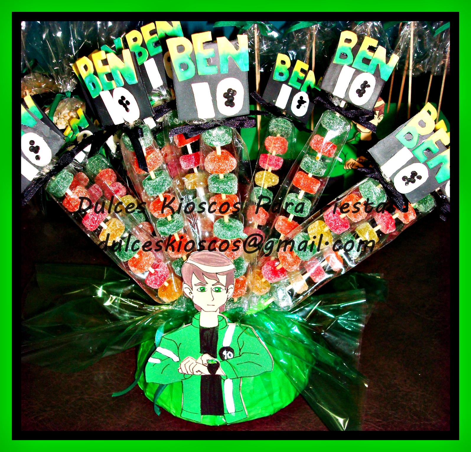 "Dulces Kioscos para Fiestas" : Cumpleaños tematicos infantiles de Ben 10