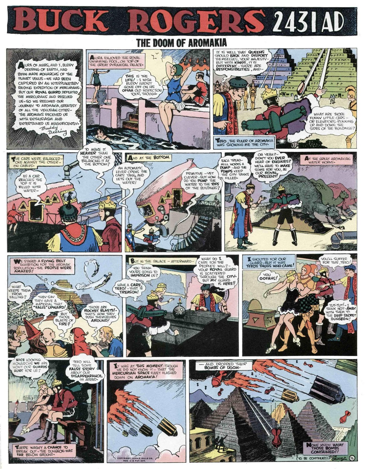 Hairy Green Eyeball 3: BUCK ROGERS — Sunday comic strips 1931 "Marooned ...