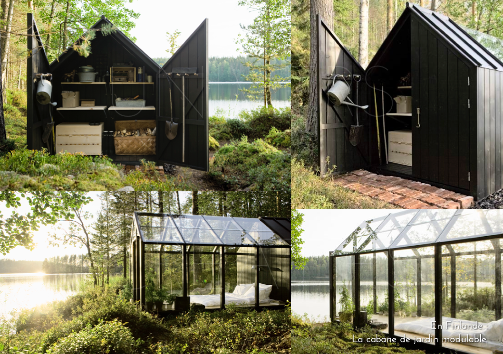 En Finlande : La cabane de jardin modulable.
