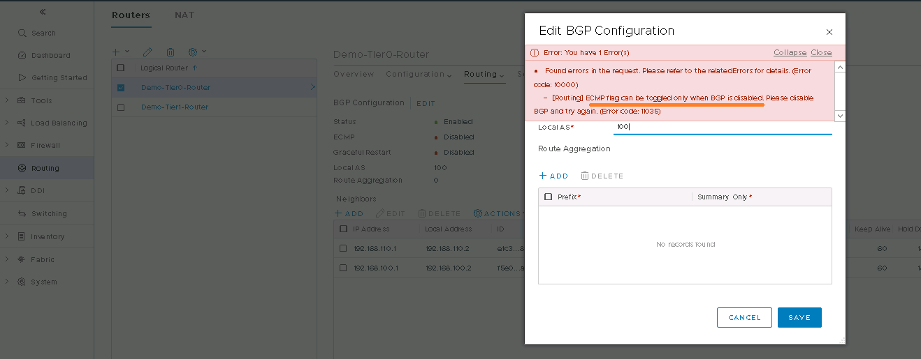 Virtualization The Future: NSX-T 2.2 - Configuring ECMP in Tier-0 ...