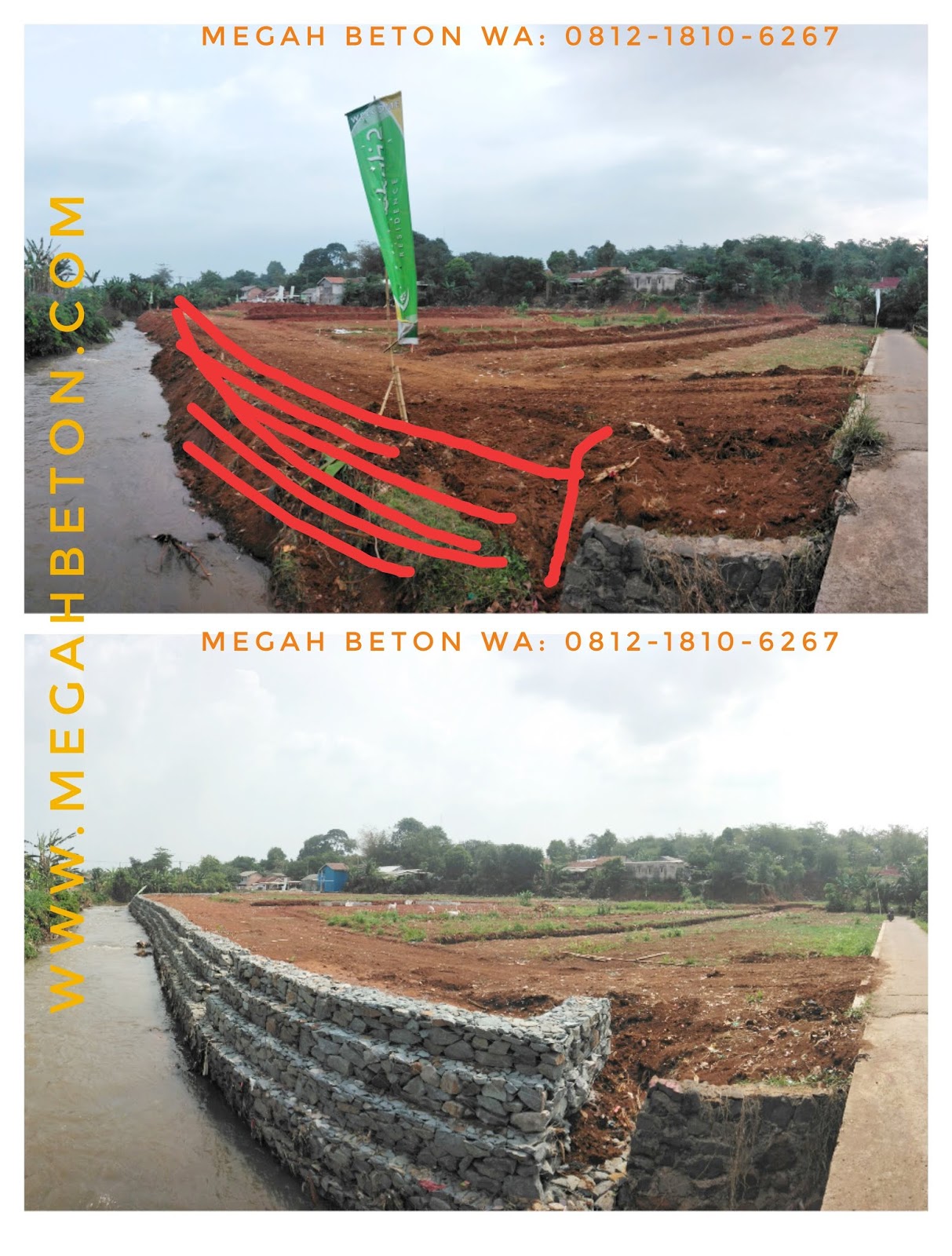 Pemasangan Batu Bronjong