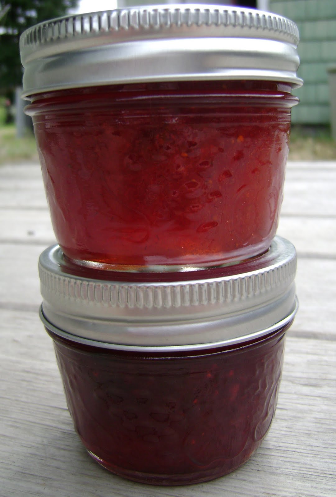 Jo and Sue: Strawberry Rhubarb and Strawberry Blueberry Jam