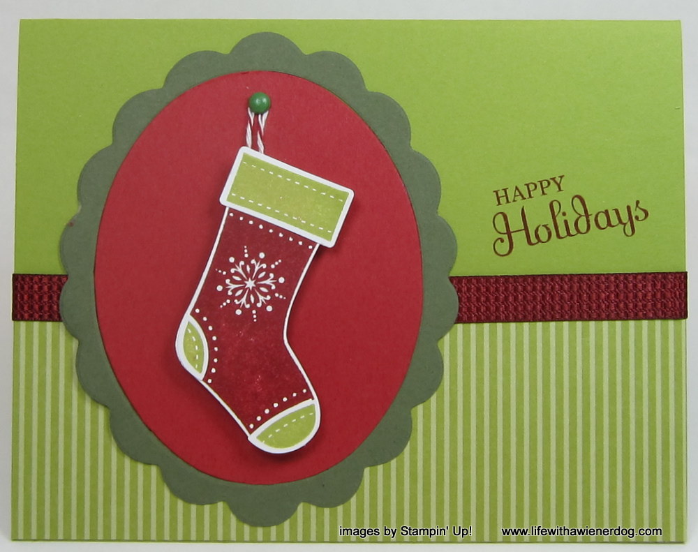 Life with a Wiener Dog: SFF Stitched Stockings