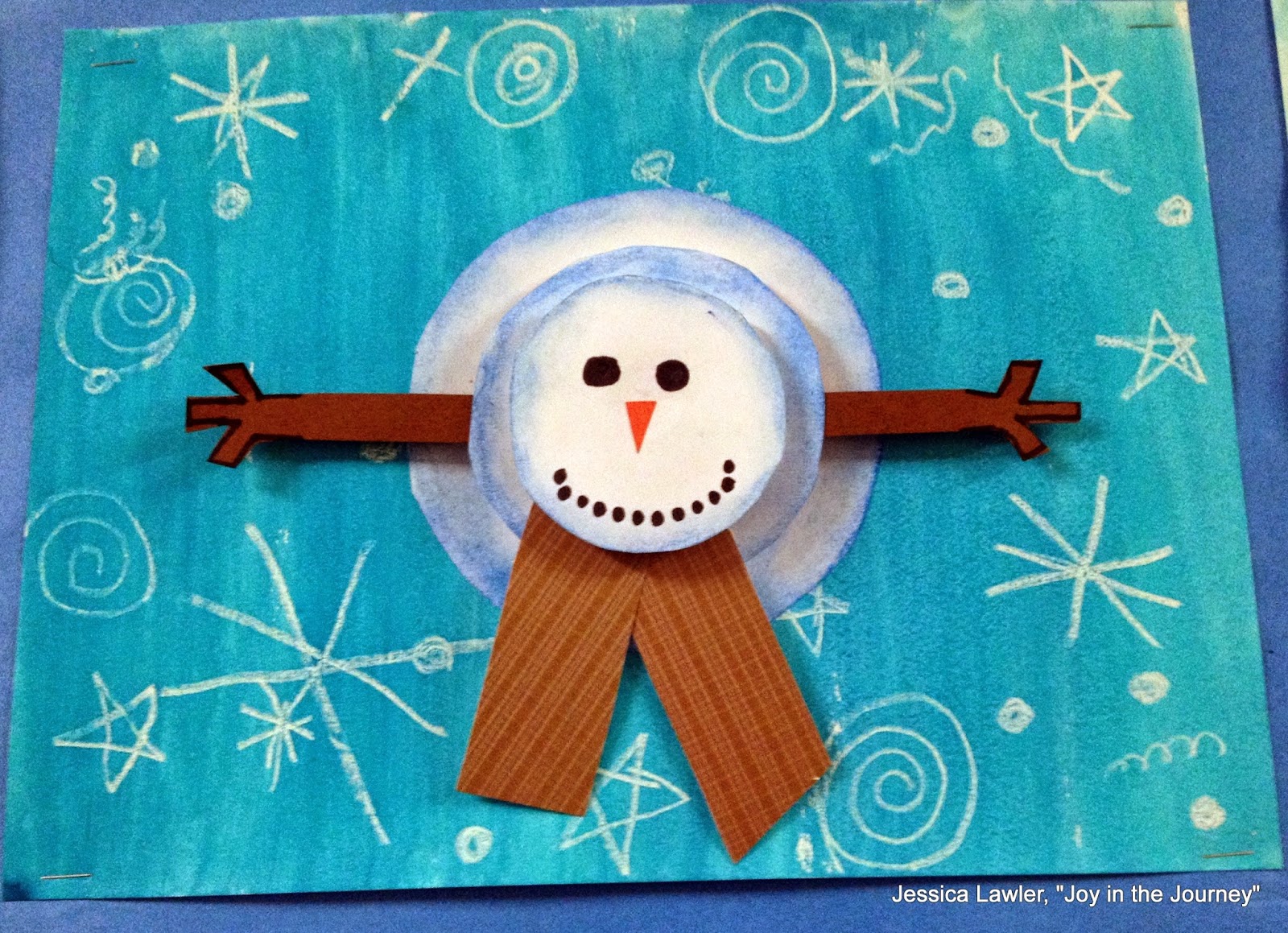 Bird's-Eye View Snowmen: Easy Art Project - Joy in the Journey Teaching