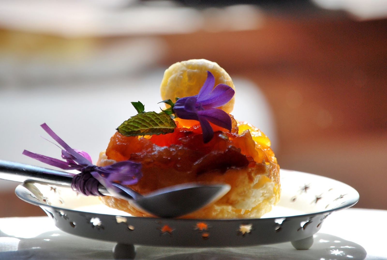 Pastelitos de mini Tarta Tatín con aroma de vainilla. — Chez Silvia