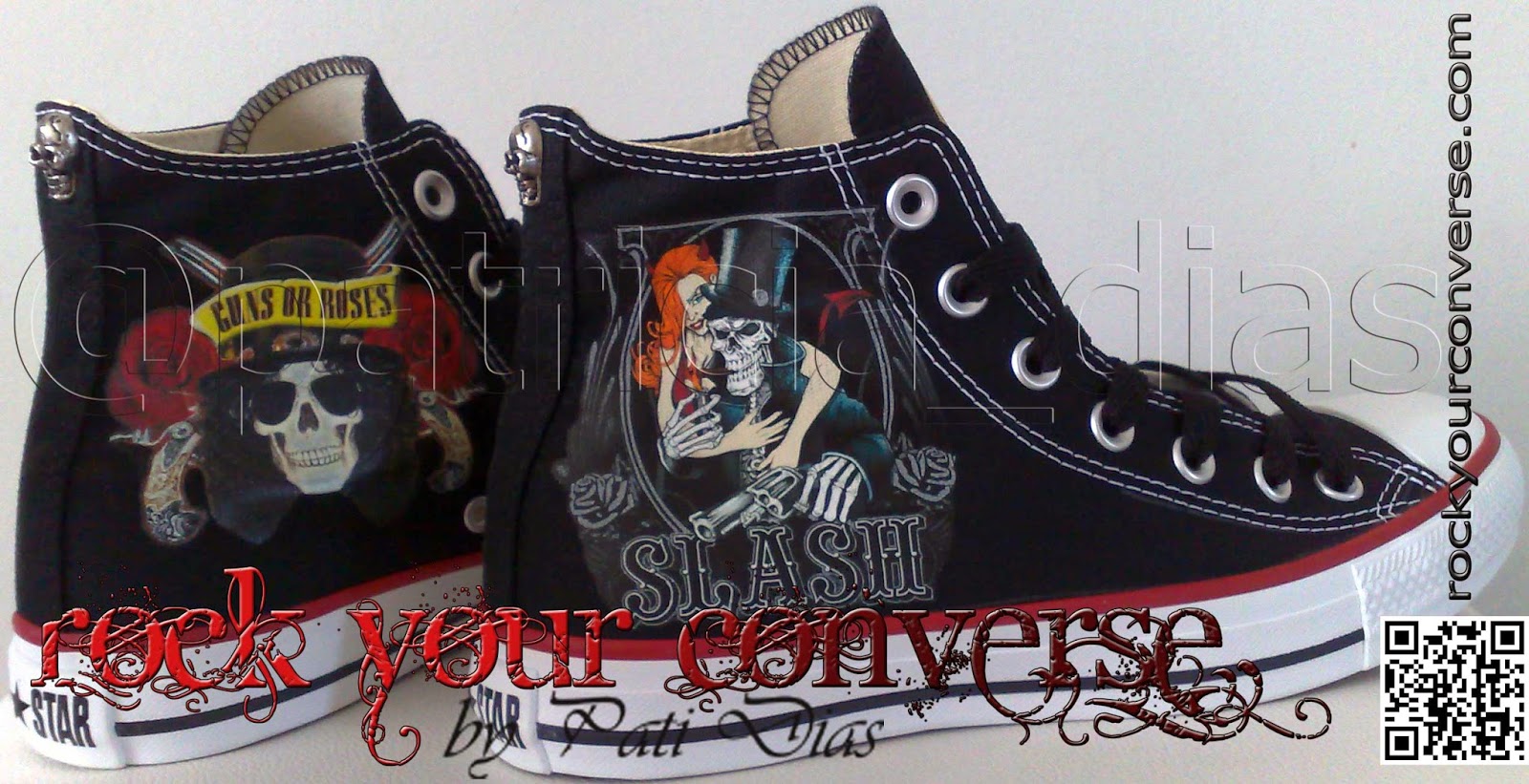 Converse All Star Customizado - Rock Your Converse!: Slash