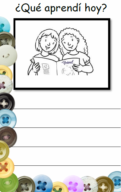 Actividades Primaria SUD: Qué aprendí hoy?