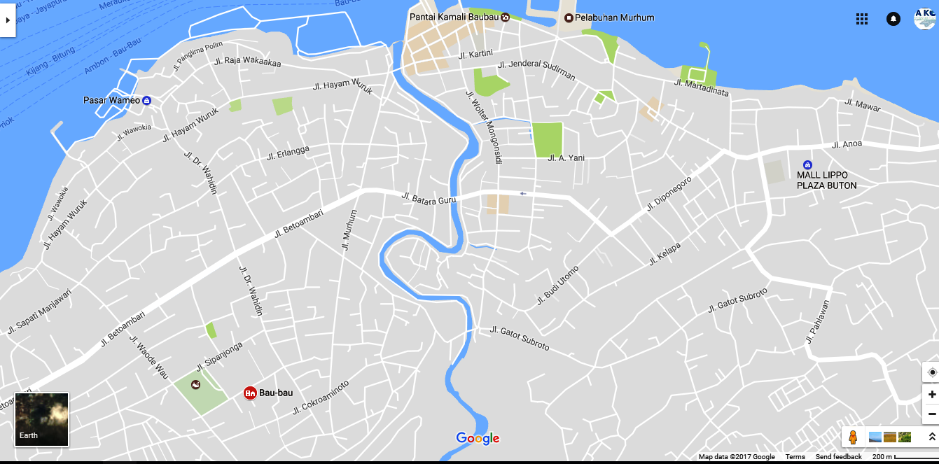 Peta Kota Baubau