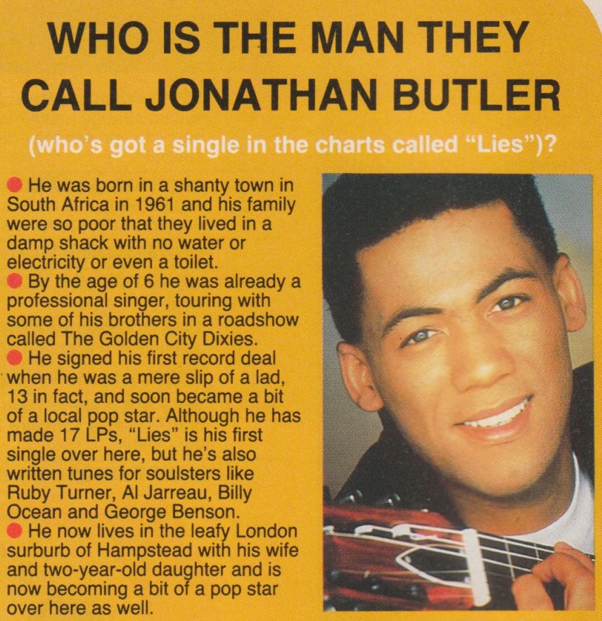 Top Of The Pop Culture 80s: Jonathan Butler - Album 1987