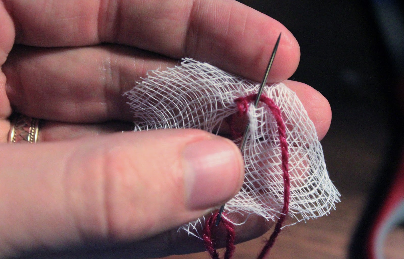 Garb For Guys: Stitching Demo: Eyelet Engineering