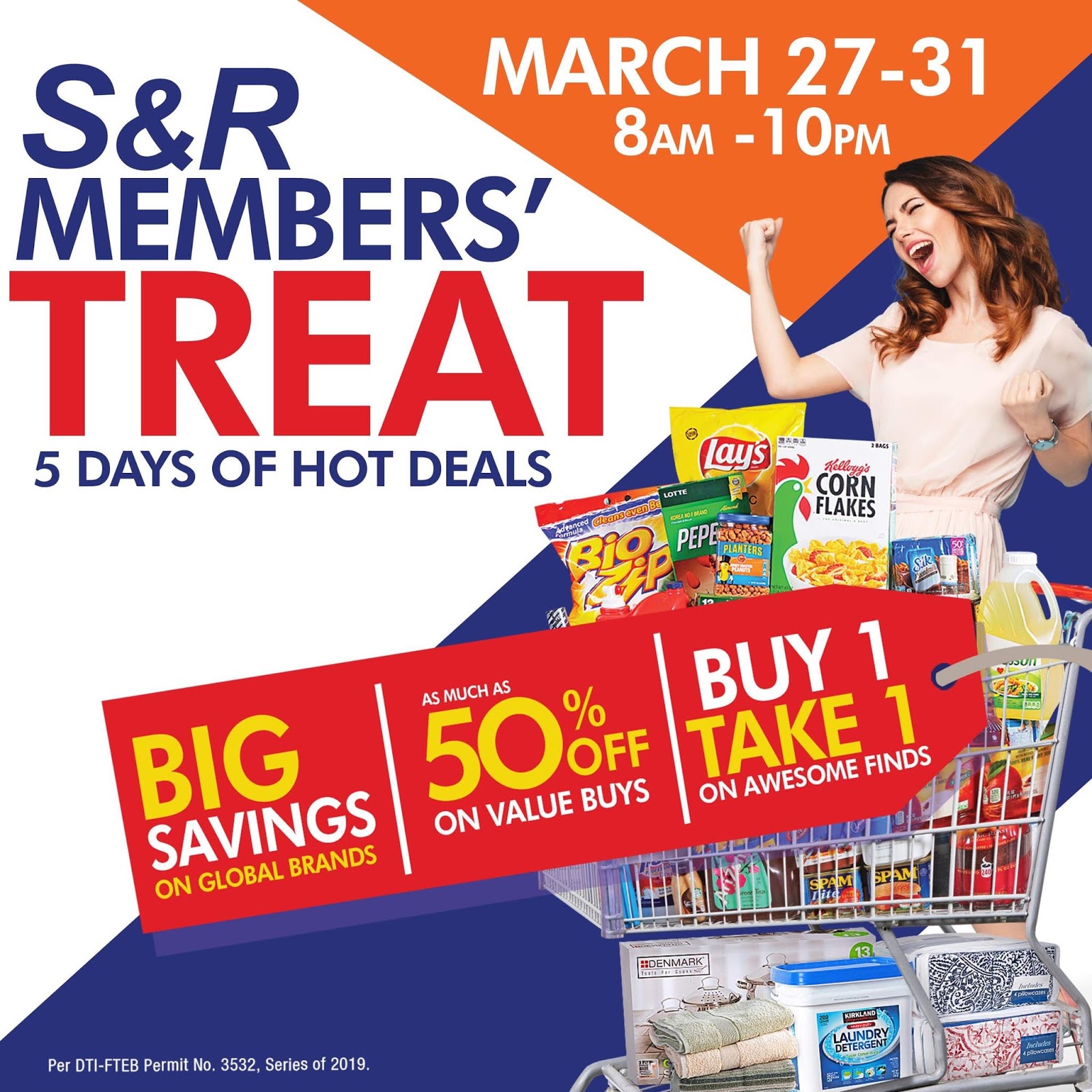 SNR Member's Treat from March 27th until March 31st, 2019