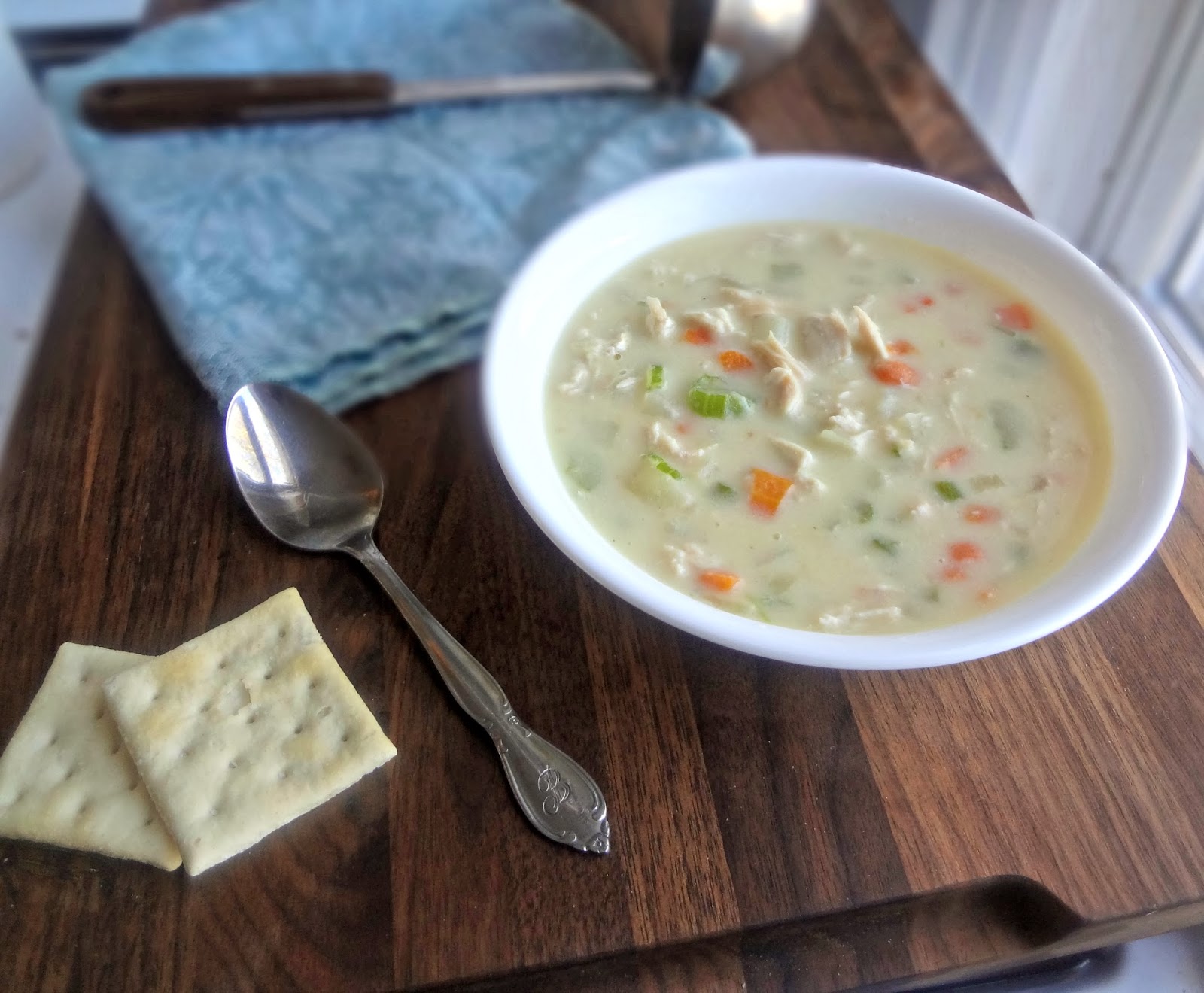 The Cooking Actress: Cheesy Chicken and Potato Chowder