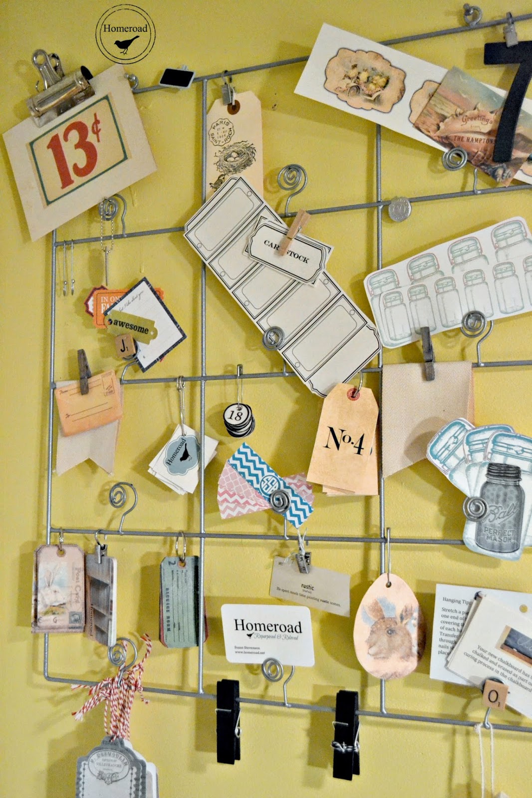 A Rack to Organize Tags, Cards & Printables